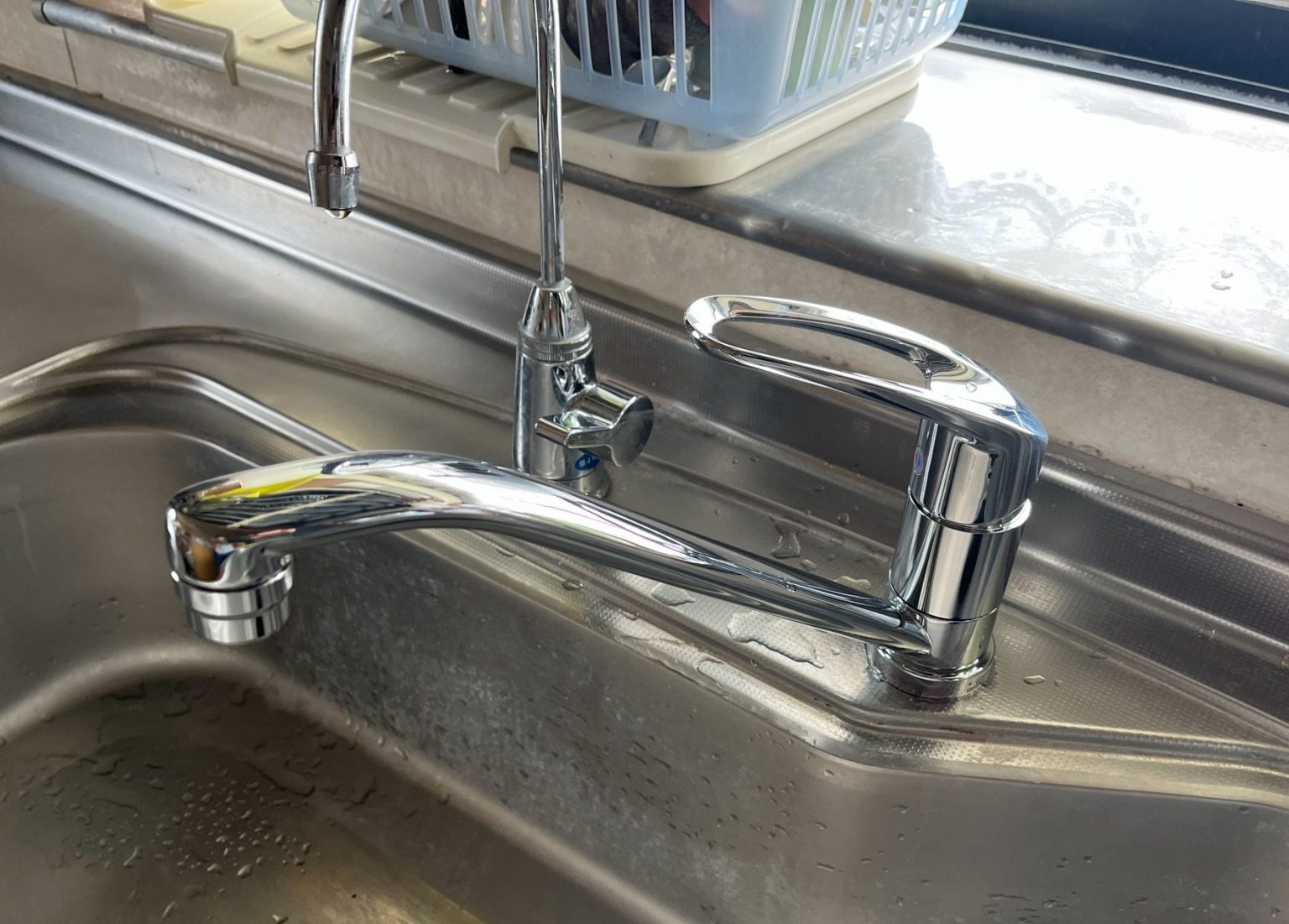 渋川市 キッチン水栓交換 KVKシングル混合栓 | リフォームモリハウス｜渋川市,吉岡町,榛東村,東吾妻町水廻りリフォーム専門店