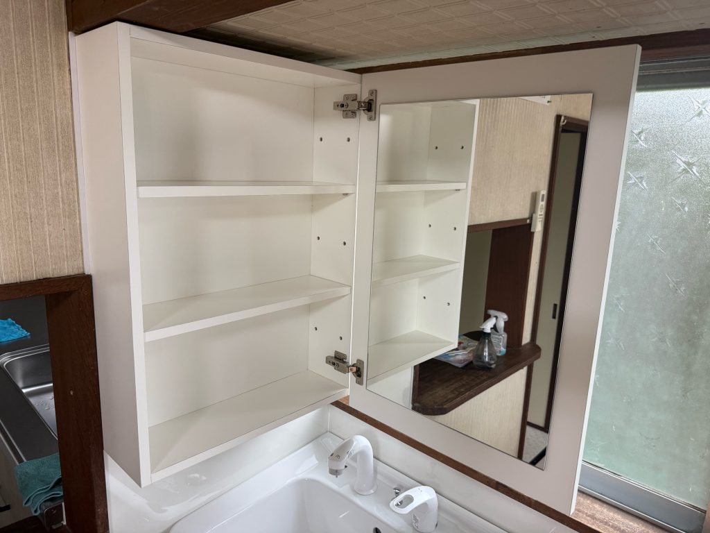 渋川市 洗面台工事 〈LIXIL オフト W600 下台のみ〉 | リフォームモリハウス｜渋川市,吉岡町,榛東村,東吾妻町水廻りリフォーム専門店